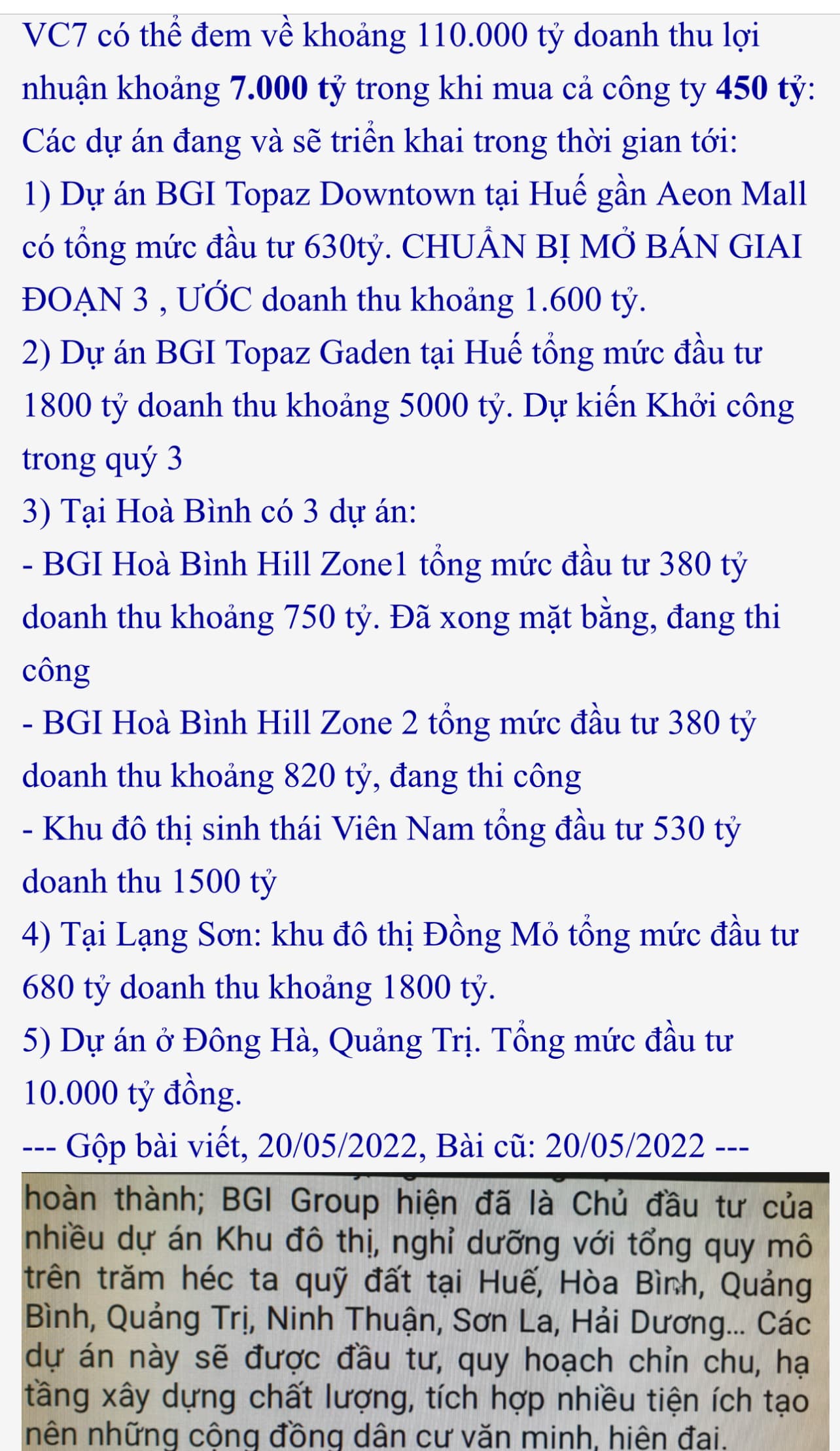 Siêu sóng Bất động sản gọi tên siêu cổ VC7 - Thị trường trong nước - F247.COM