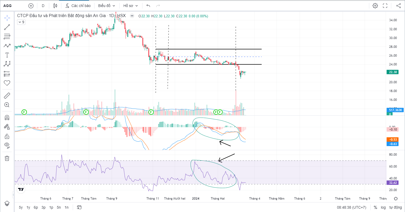 AGG tạo đáy 20 đang chinh phục lại giá 26 (cơ hội bắt đáy đã đến ...